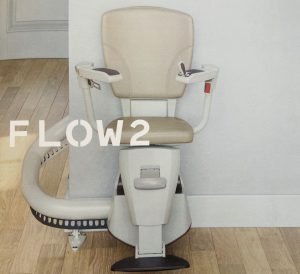 Flow2 Stairlift for Curved Staircases - Obam Stairlifts
